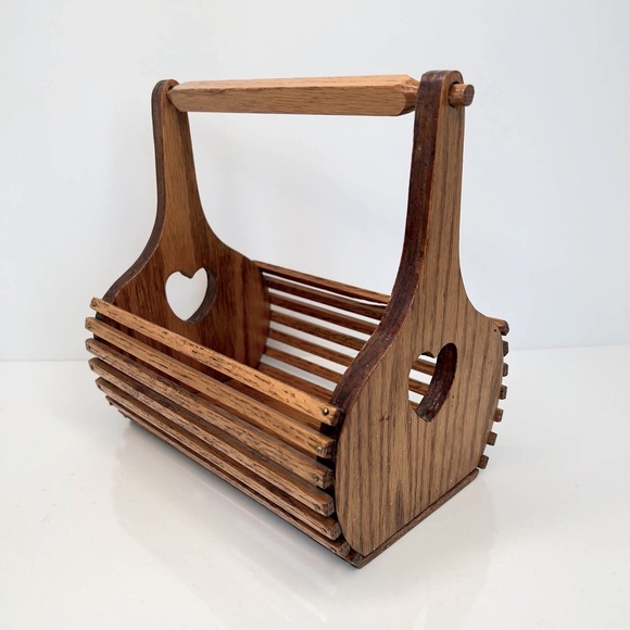 Vintage | Storage & Organization | Vintage Wooden Crate With Handle And ...